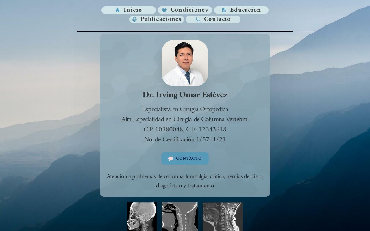 Dr. Irving O. Estevez, Cirujano de Columna